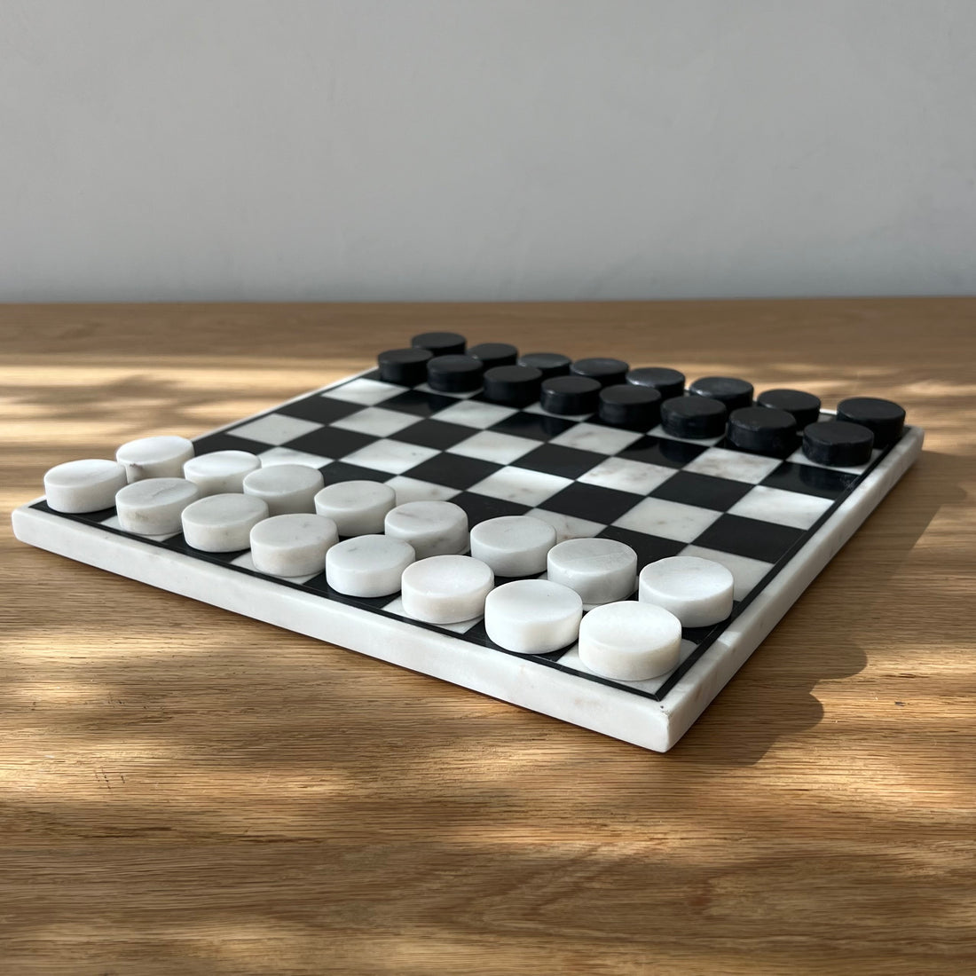 Eclipse Marble Checkers Set – Hibou Home